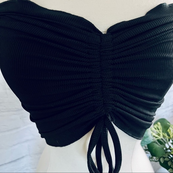 Tops | Ribbed Scrunch Crop Top | Poshmark